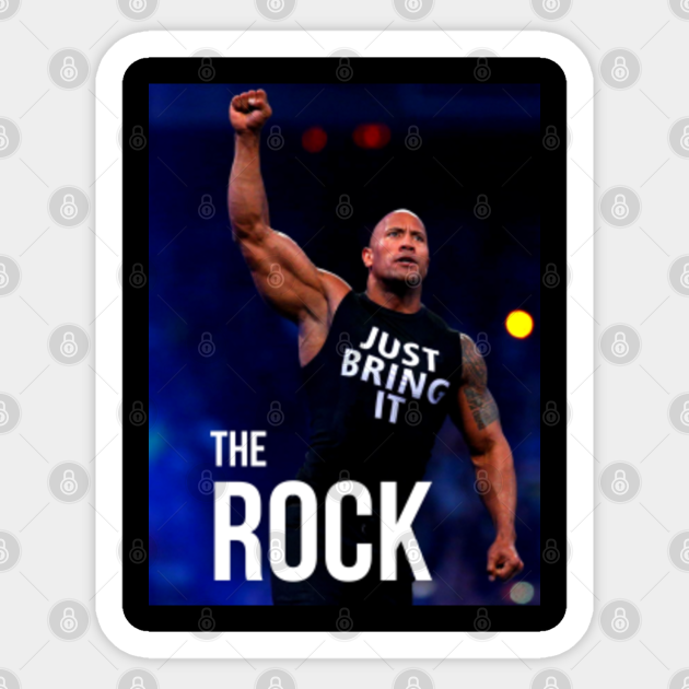 THE ROCK - Dwayne Johnson - Sticker | TeePublic