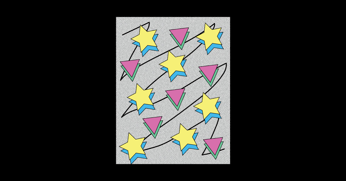 Fun 90's nostalgia shape design - 90s Kids - Sticker | TeePublic