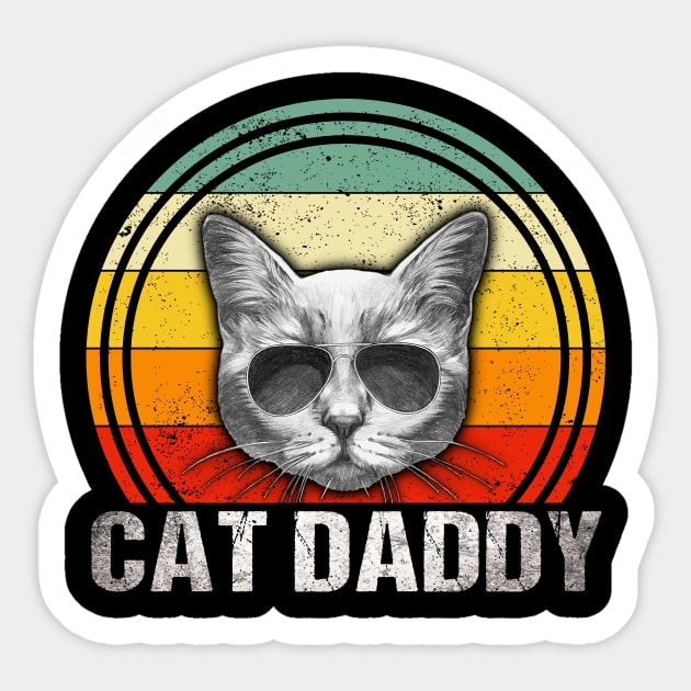 Cat Daddy Vintage Eighties Style Cat Retro Distressed - Cat Daddy ...