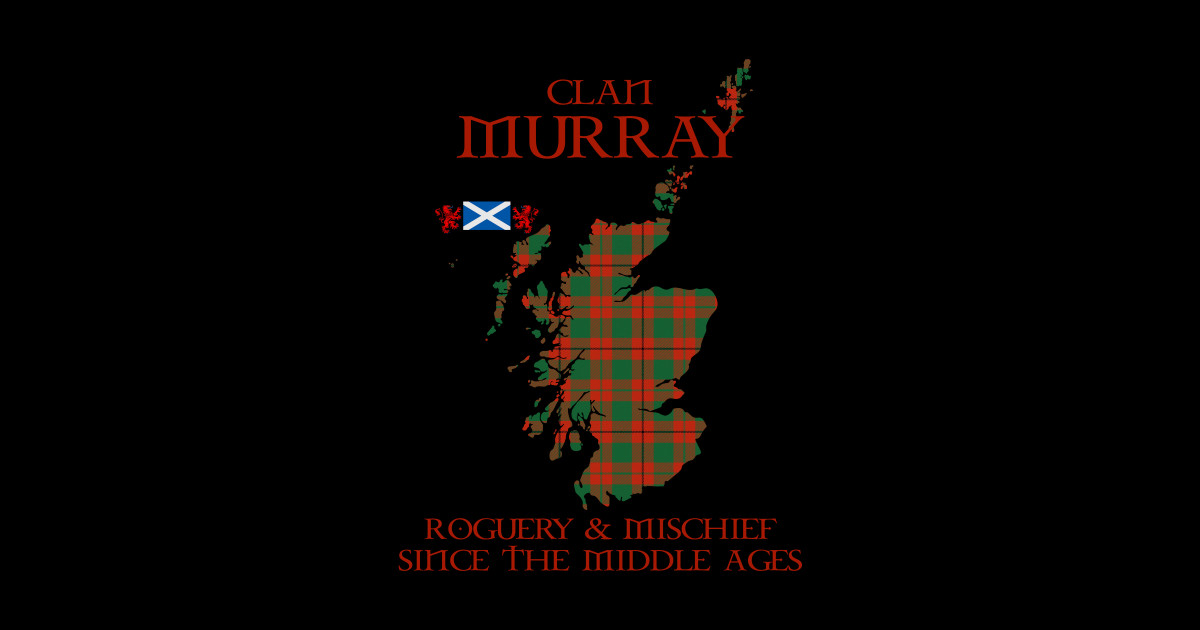 Clan Murray Hose tartan Scotland map Saltire flag and lion rampant ...