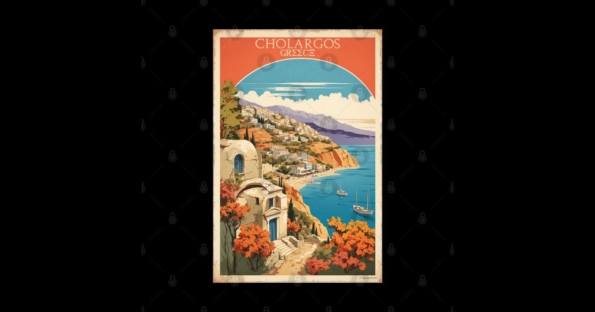 Cholargos Greece Vintage Tourism Travel - Greece - Sticker | TeePublic