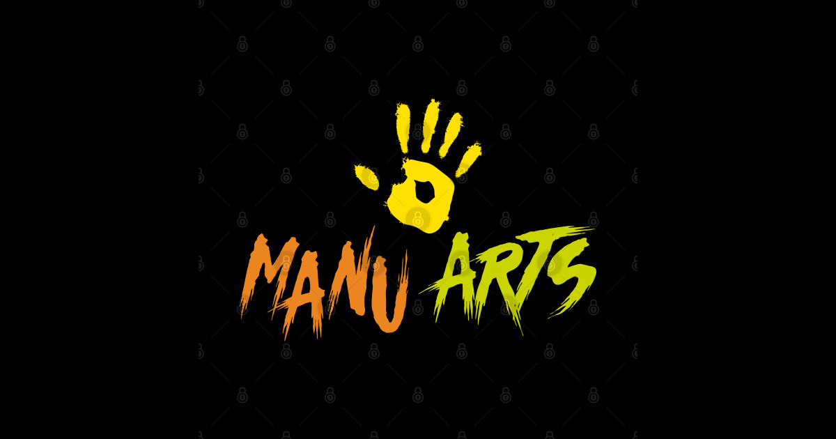 Manu Arts - logo - Logotype - Sticker | TeePublic