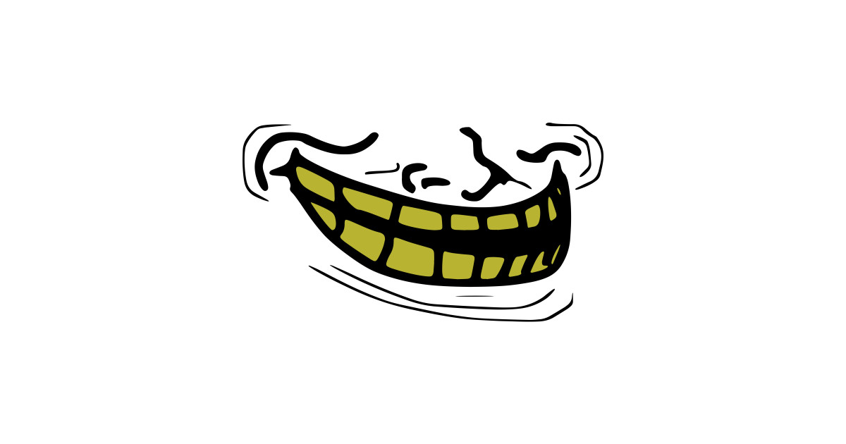 Troll Face Zombie mouth - Mask Design - T-Shirt | TeePublic