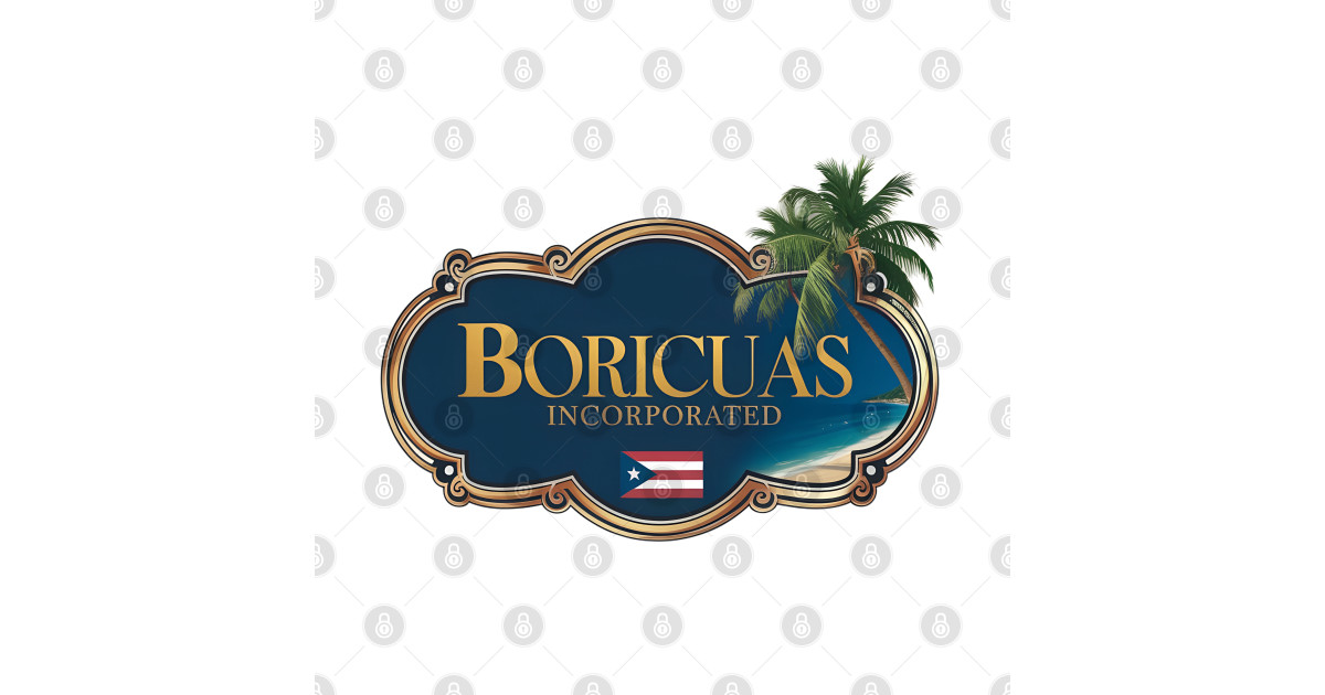 BORICUAS INCORPORATED LOGO #41 - Puerto Rican - T-Shirt | TeePublic
