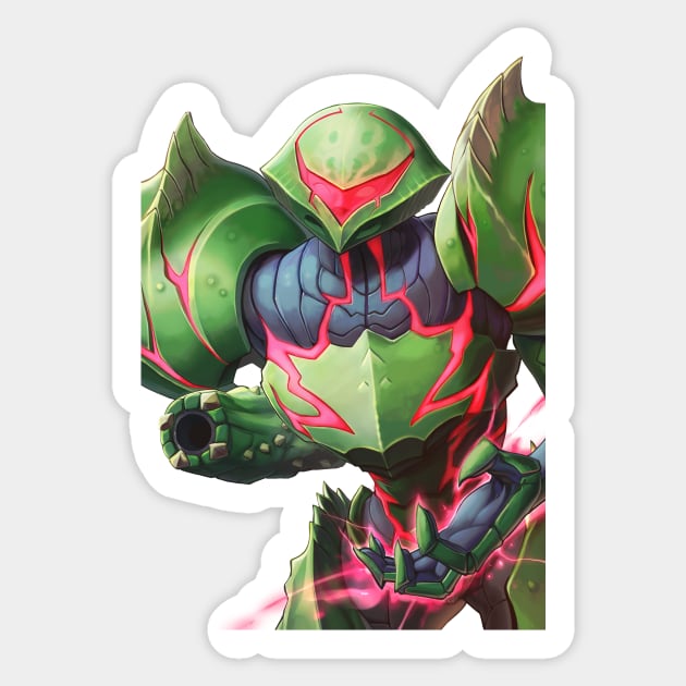 Metroid Suit Samus - Samus - Sticker | TeePublic