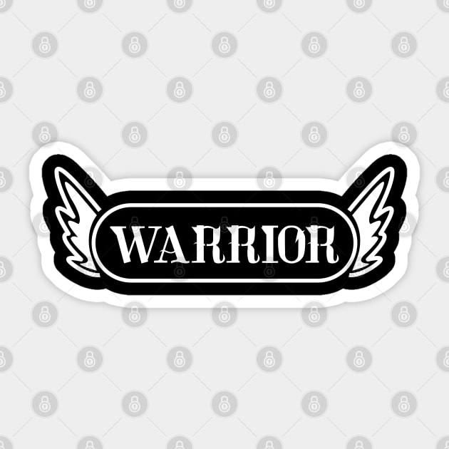 warrior - Lettering - Sticker | TeePublic