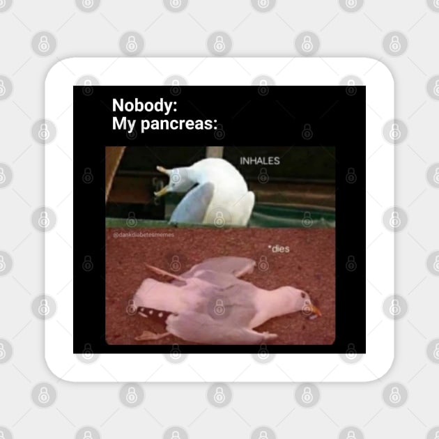My Pancreas Meme - Diabetes Memes - Magnet | TeePublic
