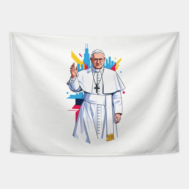 Pope Chicago - Pope Leo XIV Tshirt T-Shirt - Pope Leo Xiv - Tapestry ...