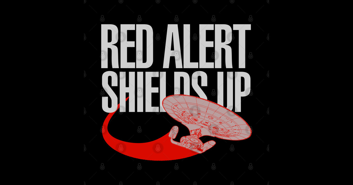 TNG Red Alert - Star Trek - Sticker | TeePublic
