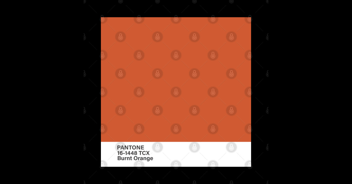 pantone 16-1448 TCX Burnt Orange - Pantone Color - T-Shirt | TeePublic