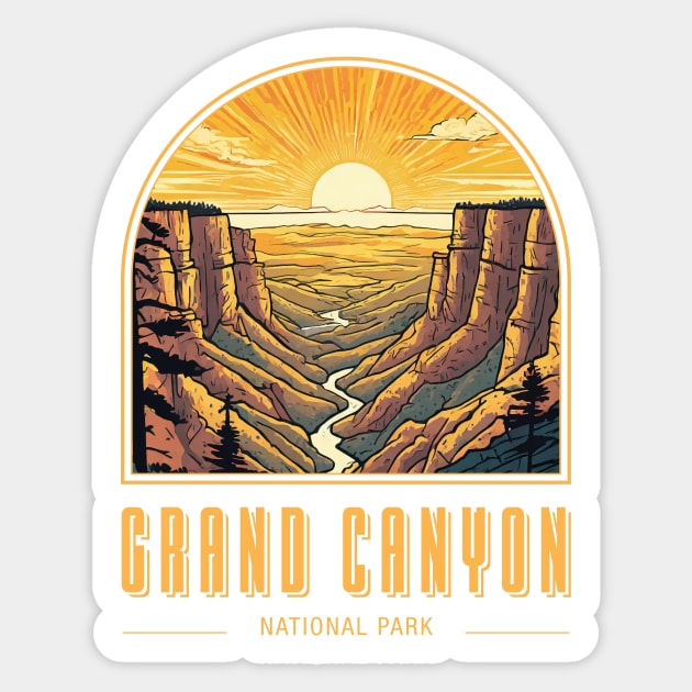 Grand Canyon National Park - Grand Canyon - Sticker | TeePublic