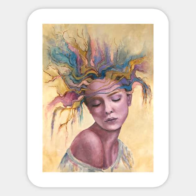 My beautiful headset - Thoughtful - Sticker | TeePublic