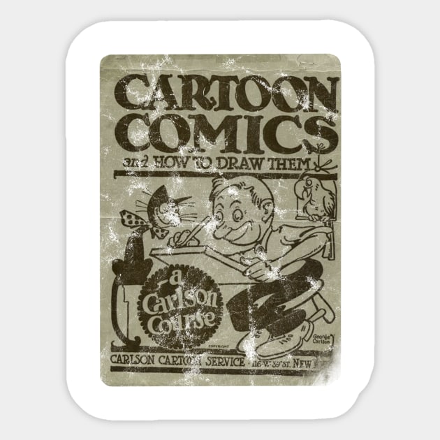 How To Draw Cartoons - Comic Books - Sticker | TeePublic