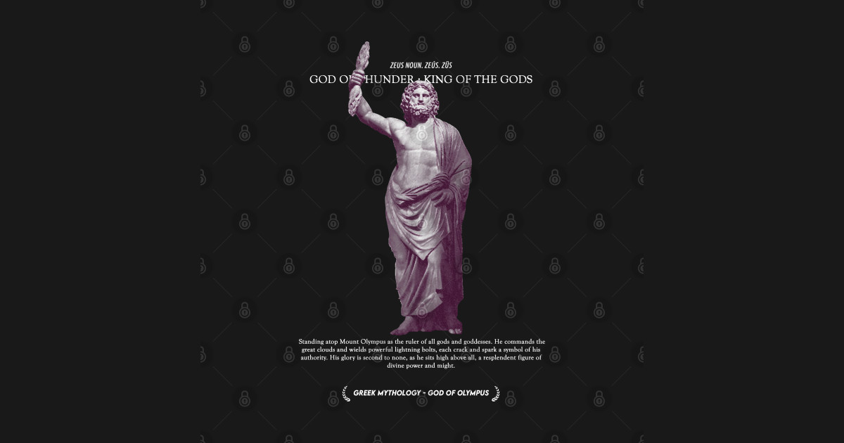 Zeus, God of Thunder, King of The Gods Mono - Greek Myth #002 - Zeus ...