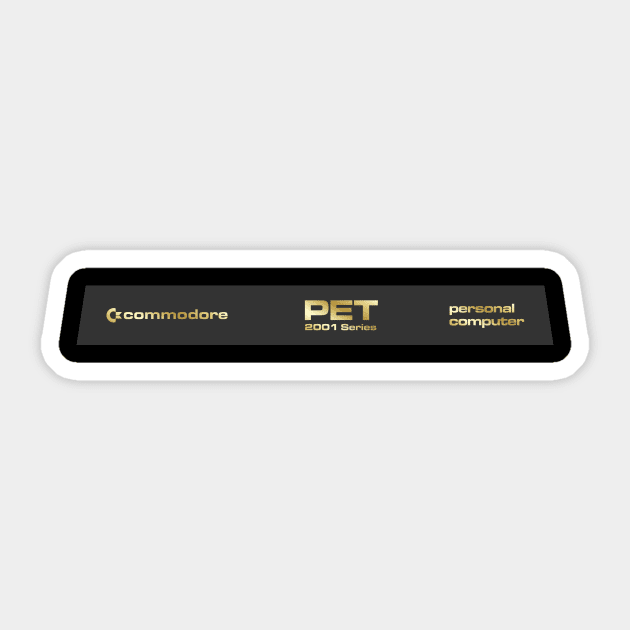 Commodore PET 2001 - Gold - Commodore - Sticker | TeePublic