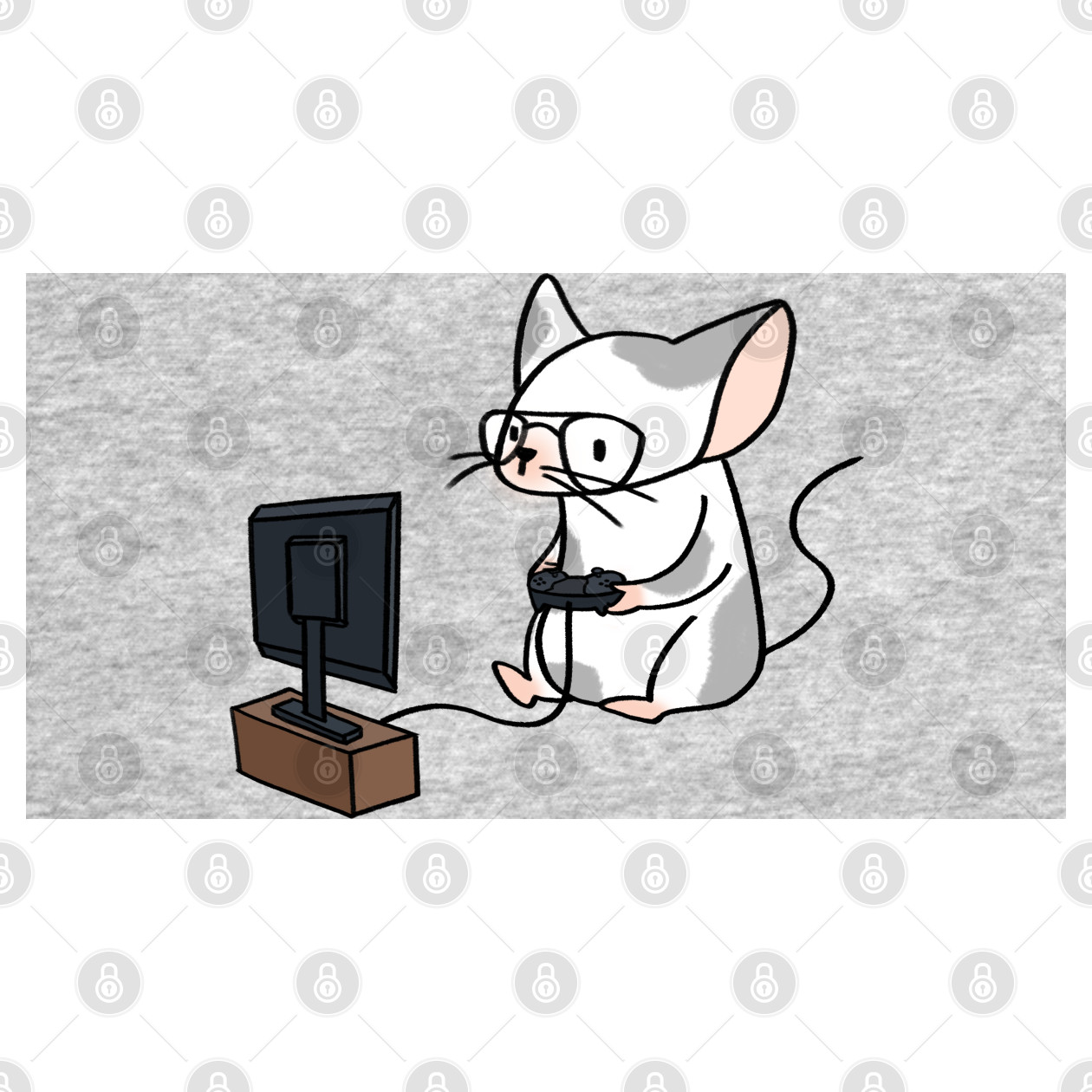 Cute gaming mouse - Fancy Mouse - Hoodie | TeePublic