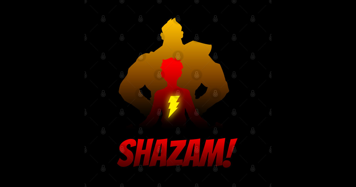 Shazam Gradient Silhouette - Shazam - Sticker | TeePublic