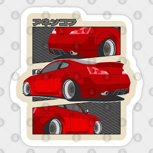 Red Infiniti g35 - Infiniti - Sticker | TeePublic