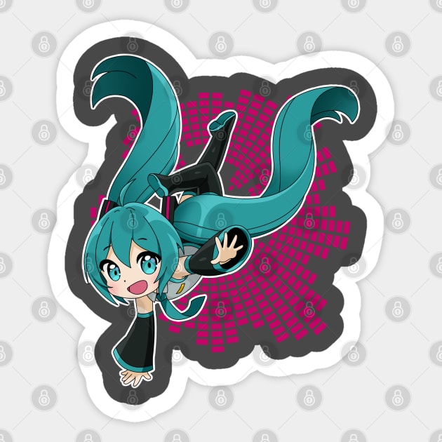 Chibi Miku - Miku Hatsune - Sticker | TeePublic