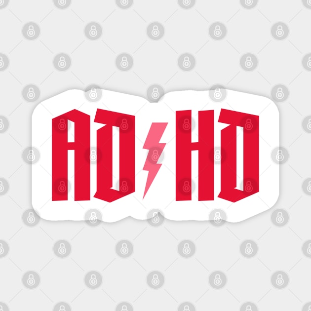 ADHD Typography – Bold and Playful Design - Adhd - Magnet | TeePublic
