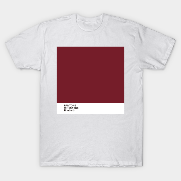 pantone 19-1652 TCX Rhubarb - Pantone Color - T-Shirt | TeePublic