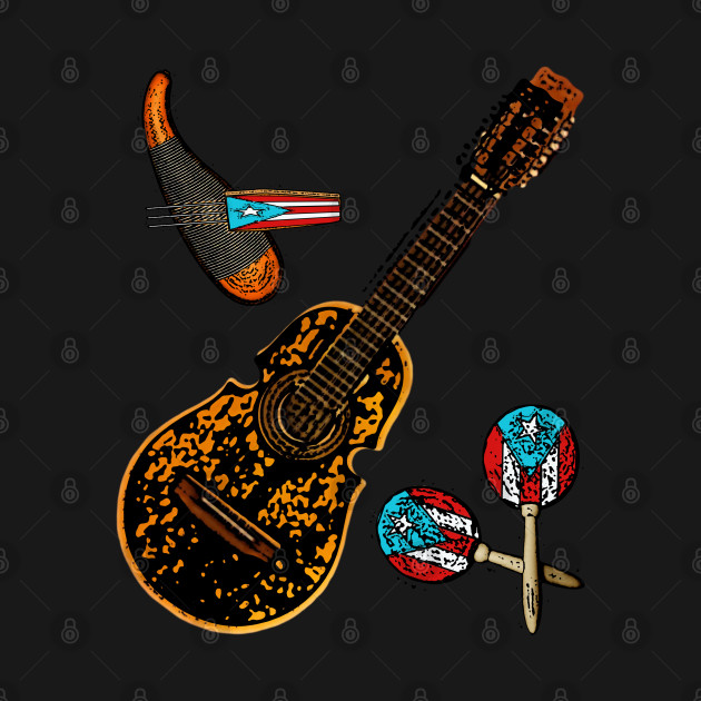 Trio of Puerto Rico Traditional Musical Instruments - Puerto Rico - T ...