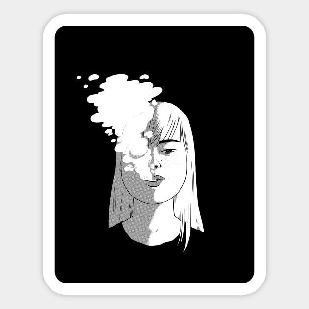 Smokin' - Illustration - Sticker | TeePublic