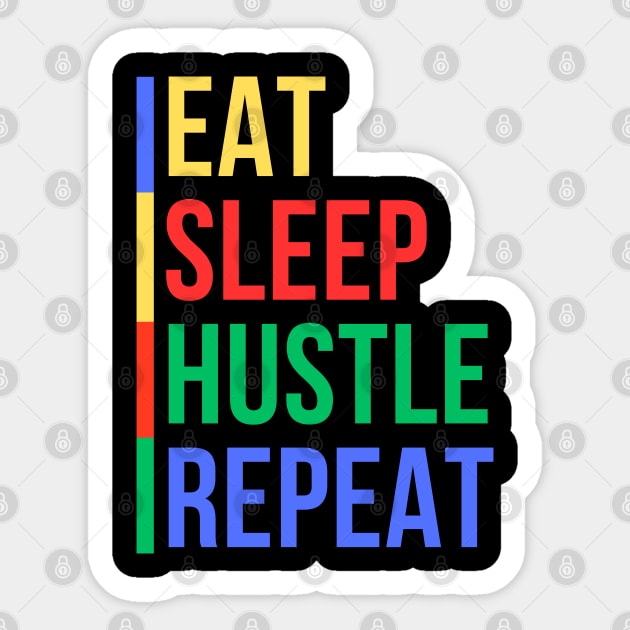 Hustler Routine (Mood Colors) - Hustle Mode - Sticker | TeePublic