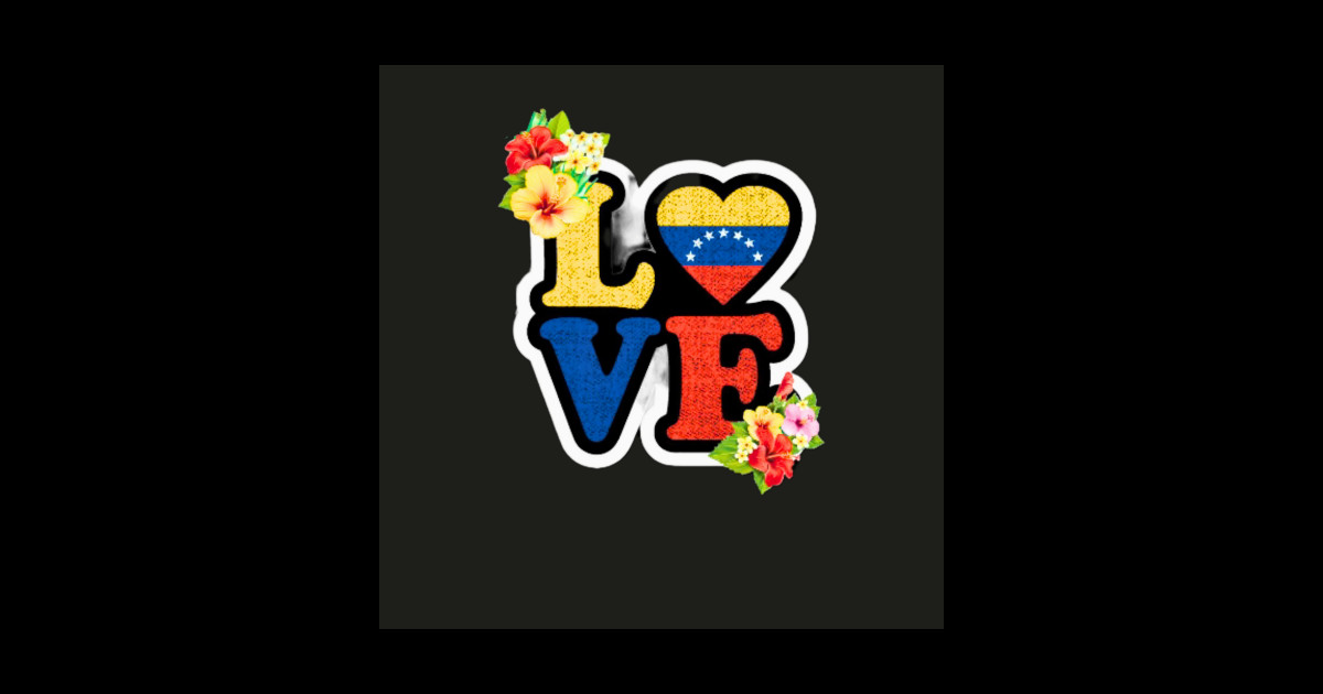 Love Venezuela - Venezuela - Sticker | TeePublic