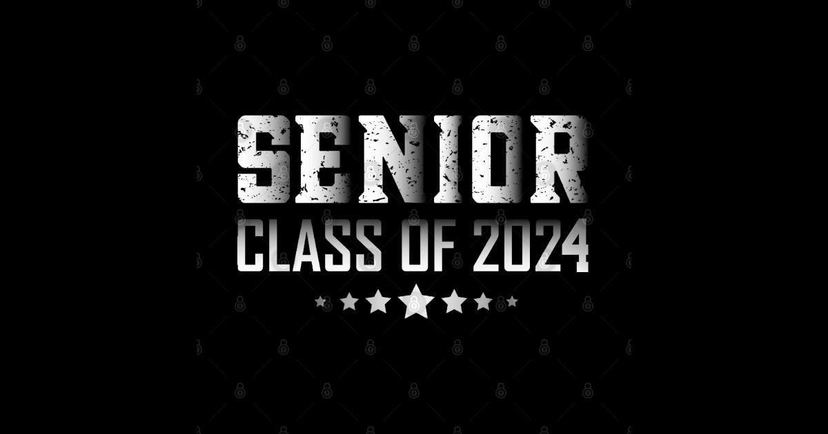 Senior 2024 faded - Senior 2024 - Sticker | TeePublic