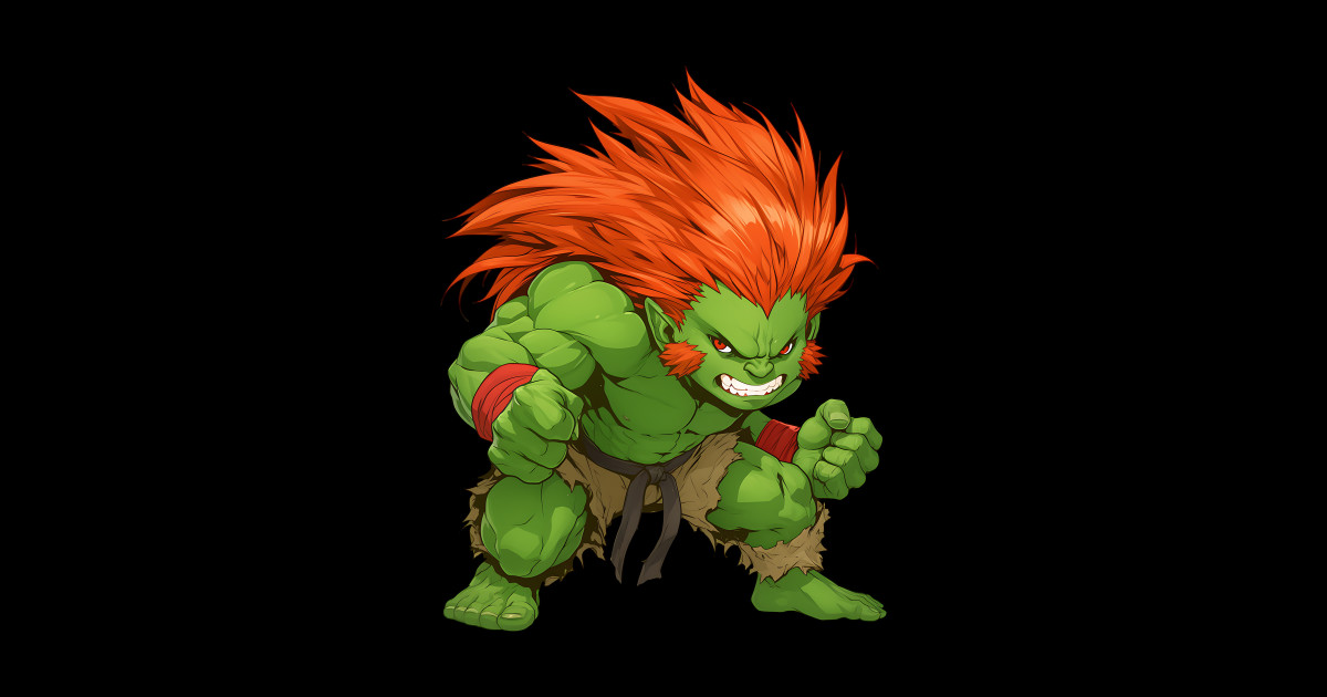 Blanka Street Fighter - Blanka - Sticker | TeePublic