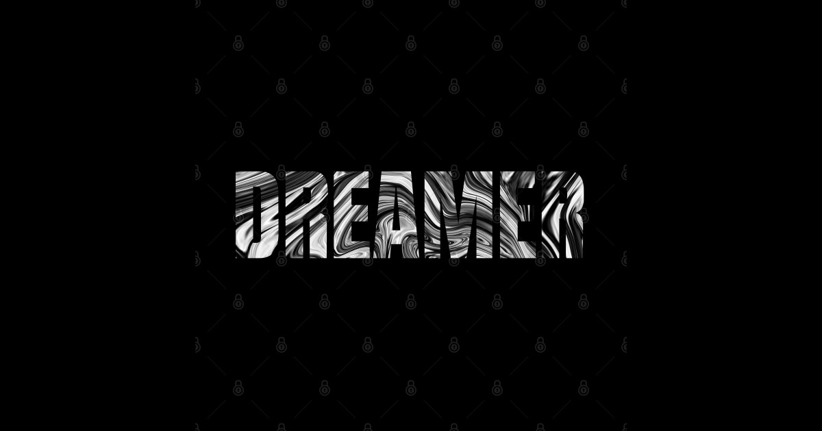 Dreamer text with Liquify effect - Dreamer - Sticker | TeePublic