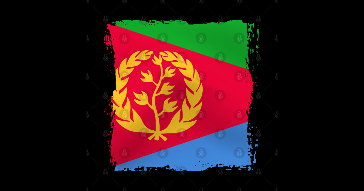 Eritrea artwork - Eritrean Flag - Sticker | TeePublic