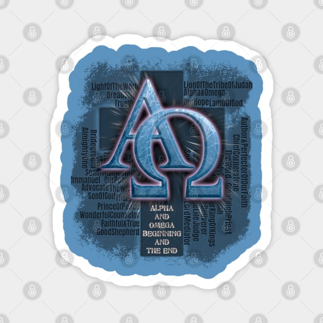 Jesus - Alpha and Omega - Jesus - Magnet | TeePublic