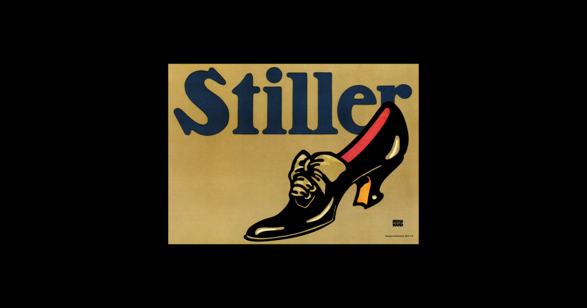 STILLER SHOES Retro German Plakatstil Graphic Design Advertisement by ...