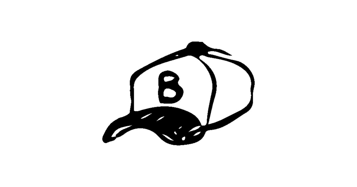 Letter B Hat Doodle Black - Letter B Hat Doodle Black - T-Shirt | TeePublic
