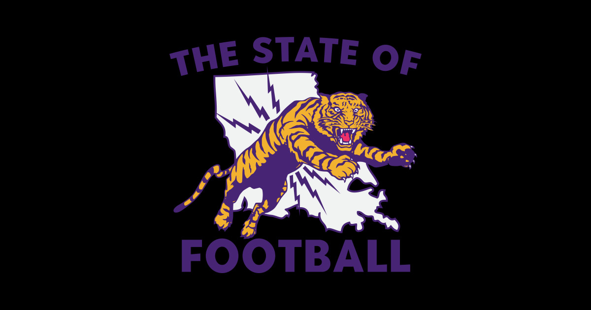The State of Football // Vintage Tiger Purple and Gold - Purple And ...