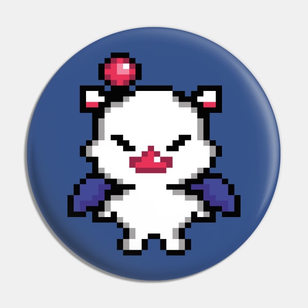 Moogle Pixel Art - Moogle - Pin | TeePublic