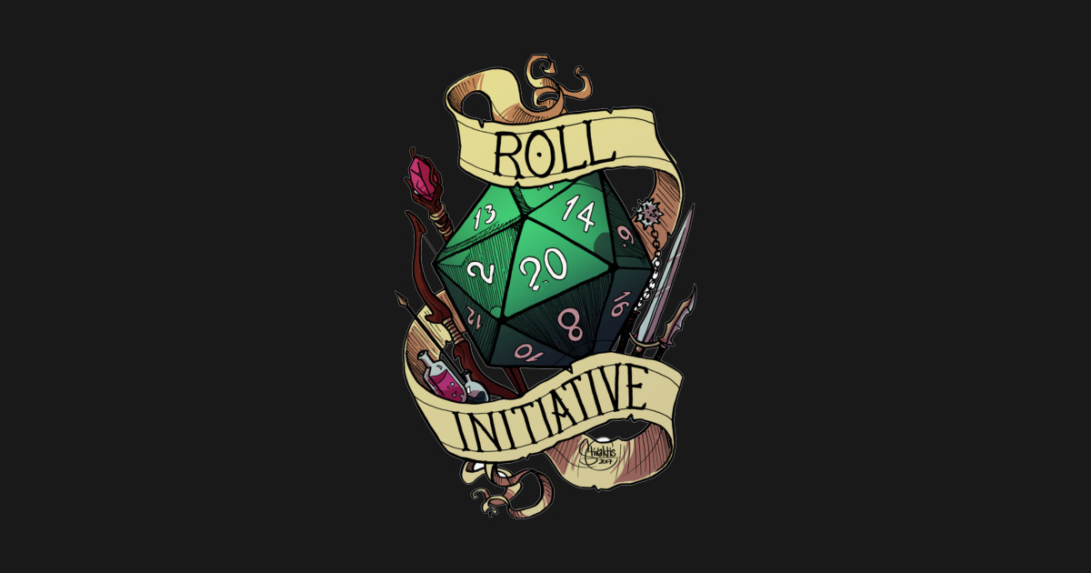 Roll Initiative - Roll Initiative - T-Shirt | TeePublic