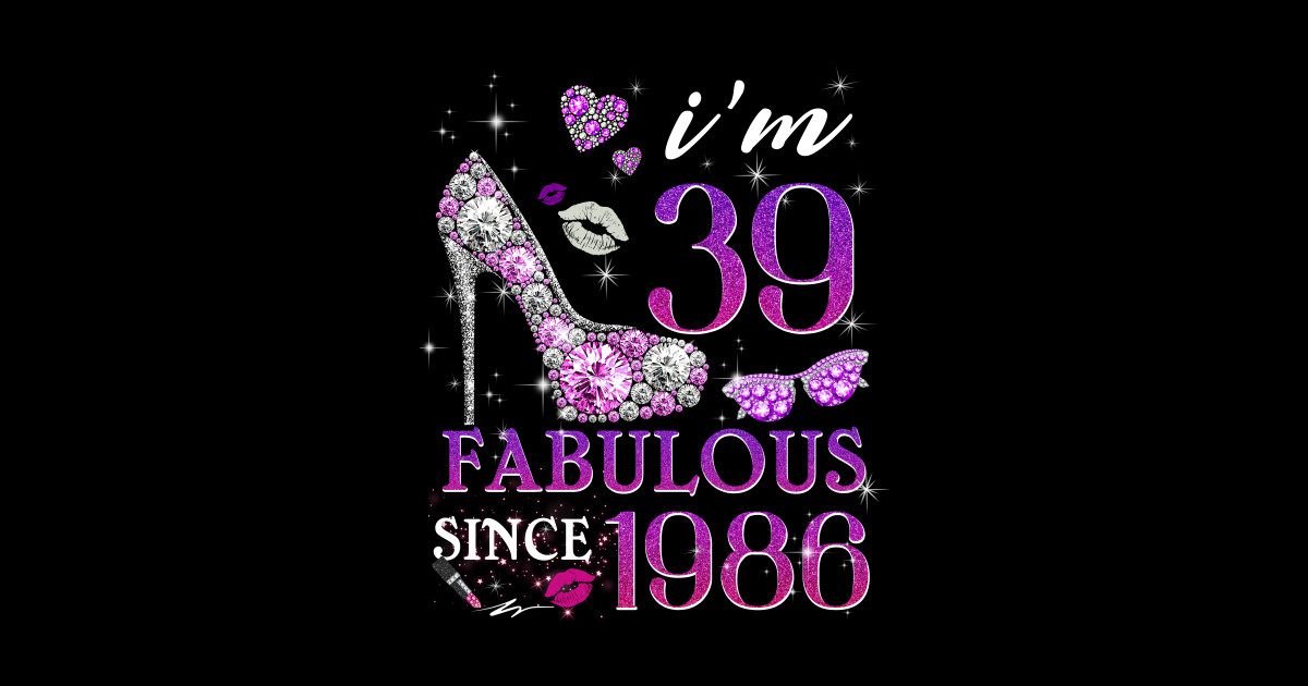 39th Birthday Queen Made in 1986 Gifts 39 Years Old - 39th Birthday ...