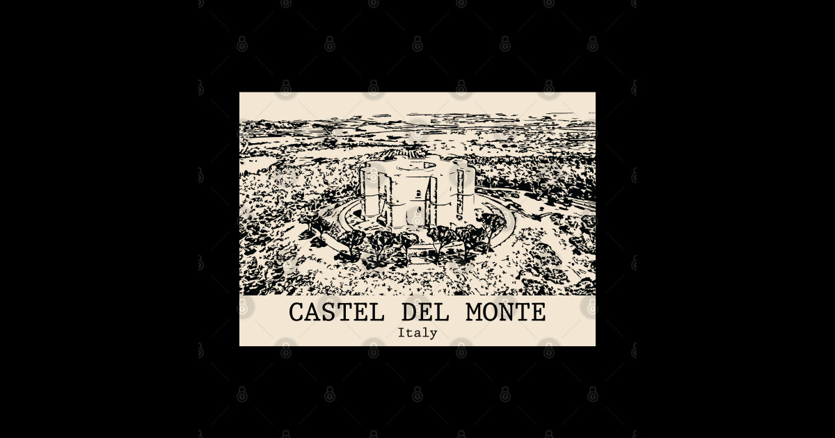 Castel del Monte - Italy - Castel Del Monte - Sticker | TeePublic
