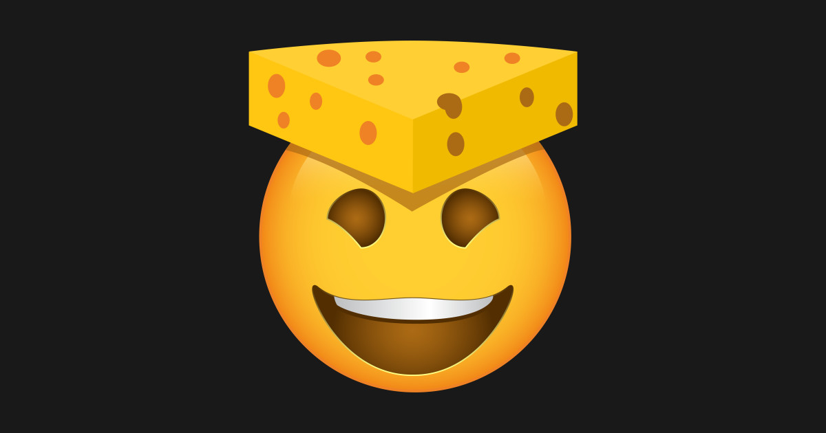 Emoji CheeseHead Cheese Hat - Cheesehead - Sticker | TeePublic