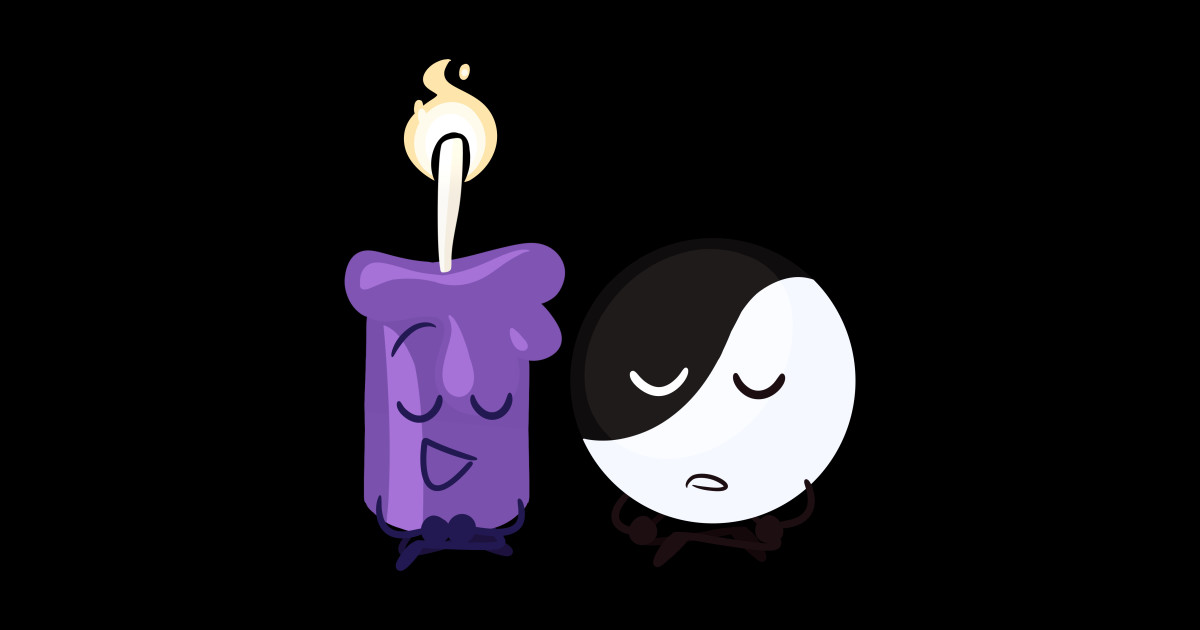 Candle and Yin-Yang (Inanimate Insanity) - Inanimate Insanity - Sticker ...