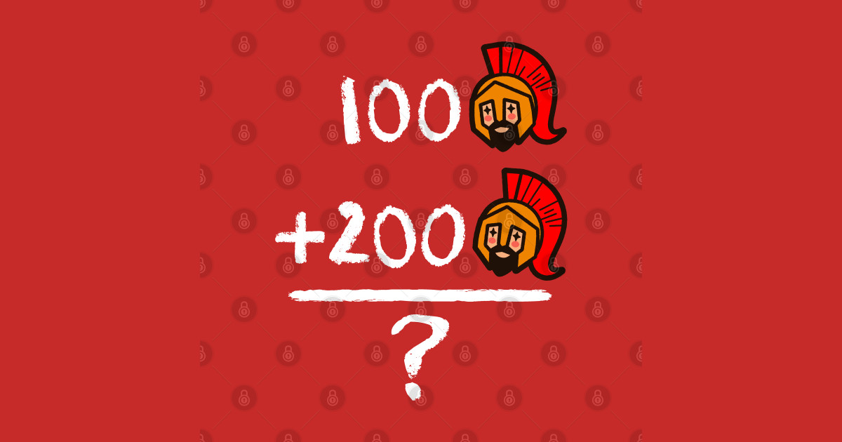 Funny Spartan Mathematics Joke - Funny - T-Shirt | TeePublic