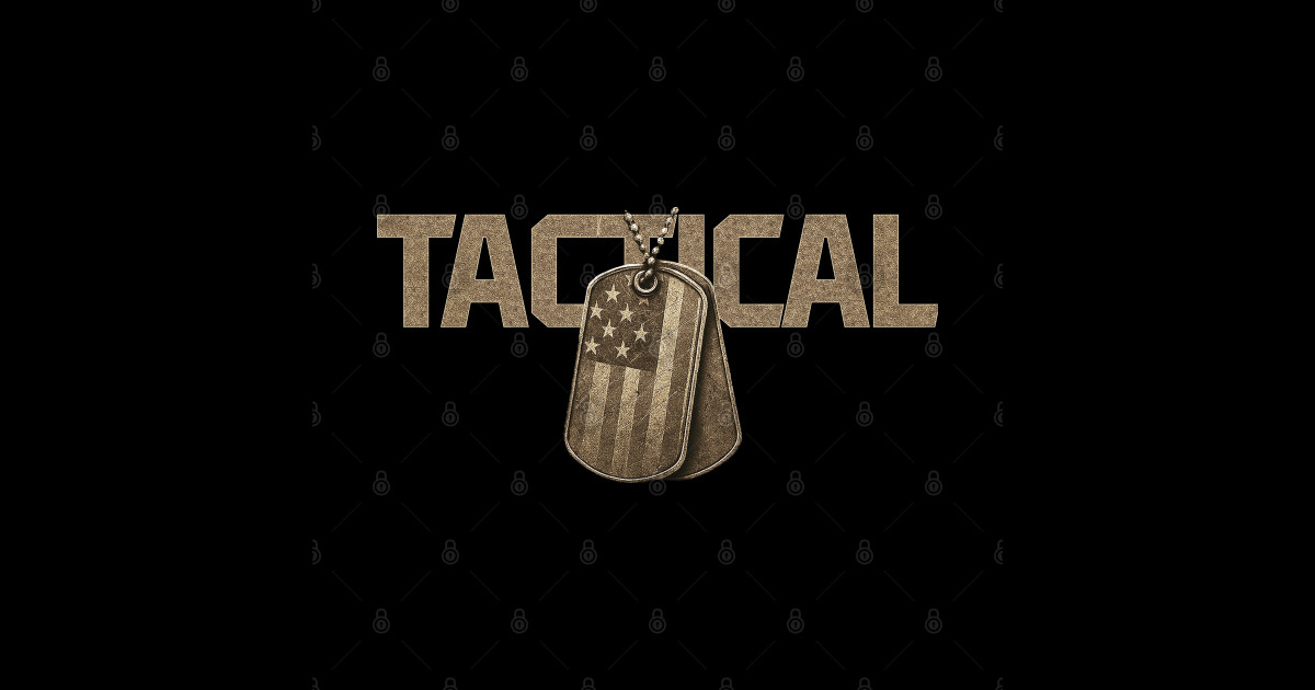 TACTICAL Military Dog Tags Design - Tactical - Sticker | TeePublic