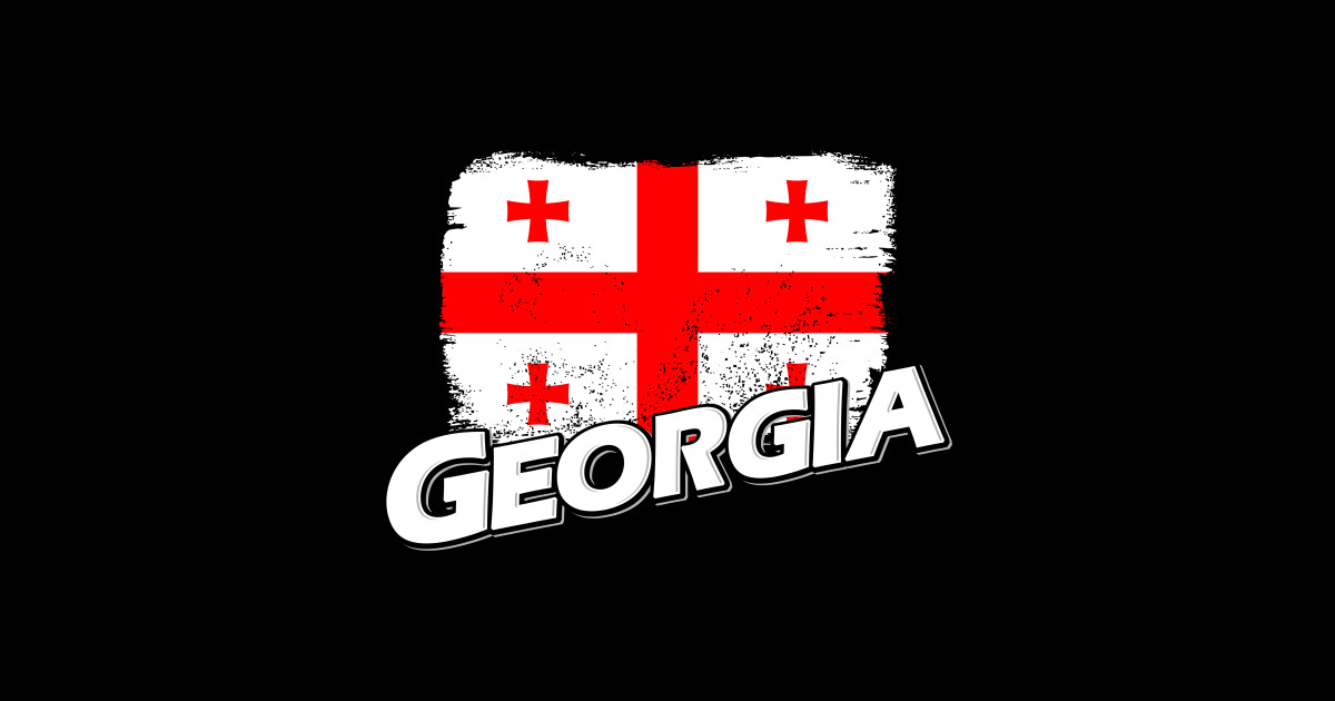 Georgia flag - Georgia - Sticker | TeePublic