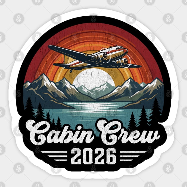 Retro Cabin Crew 2026 Aviation Flight Attendant - Flight Attendant ...