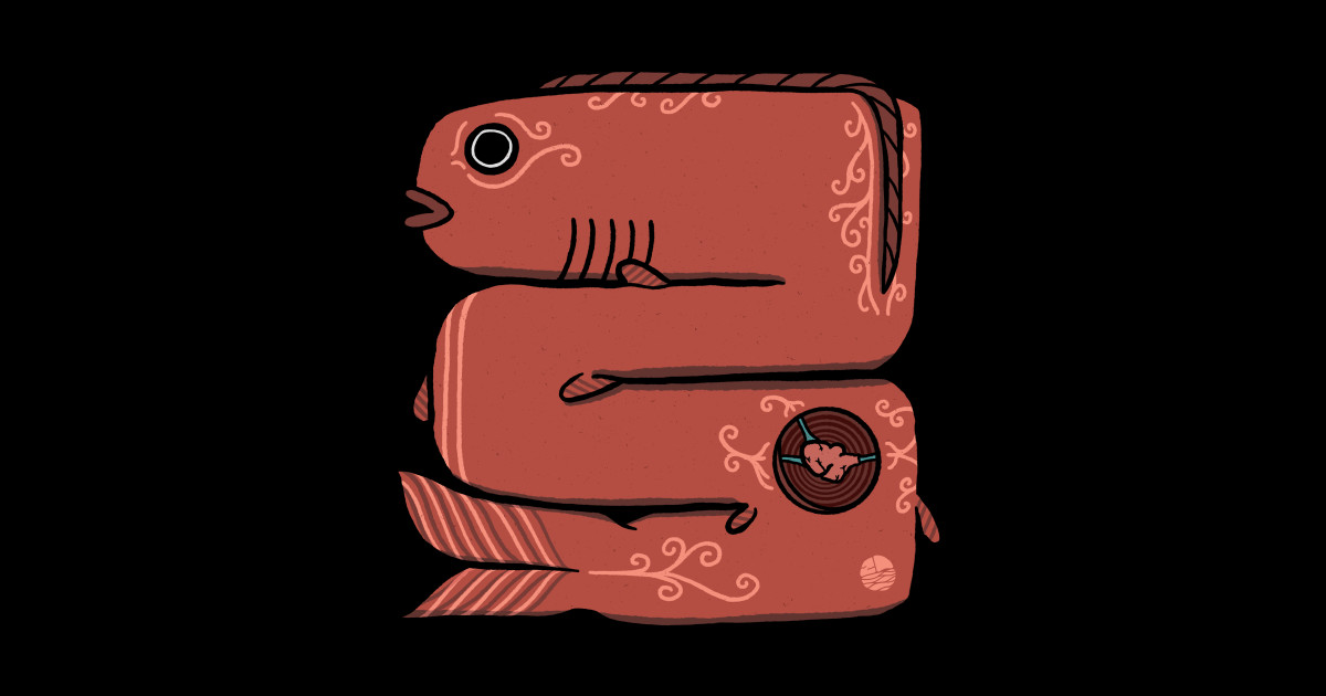 The Ancient Square Fish - Geometric Art - Sticker | TeePublic