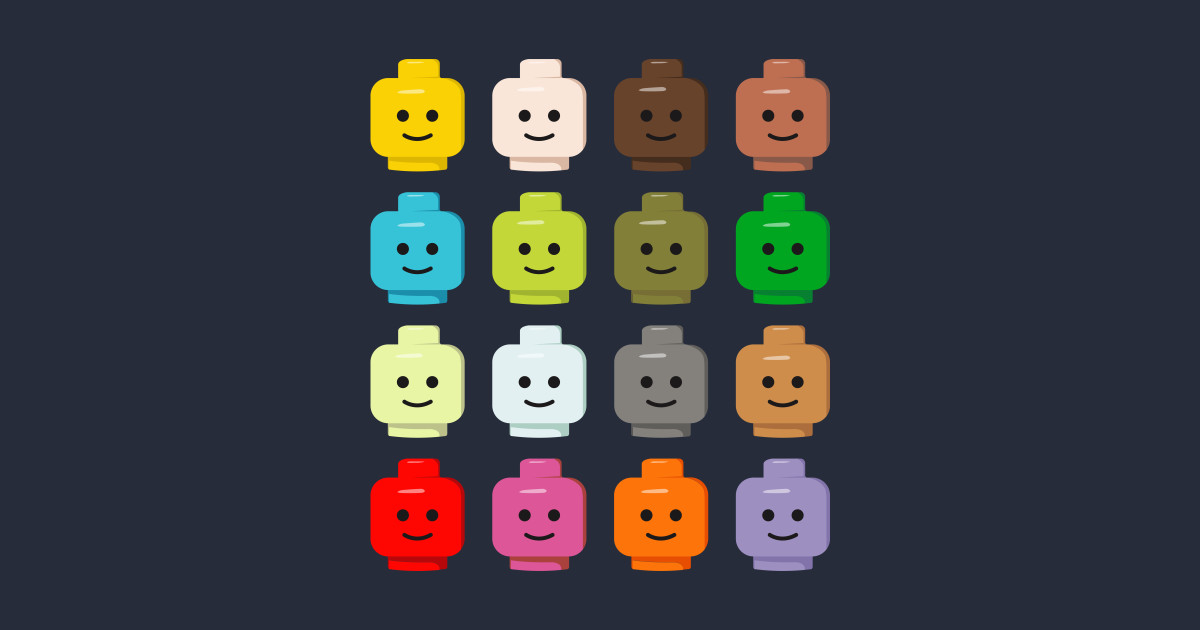 Lego Skin Tones - Lego - T-Shirt | TeePublic