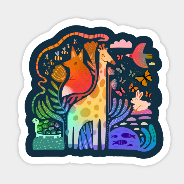 Biodiversity - Animals - Sticker | TeePublic